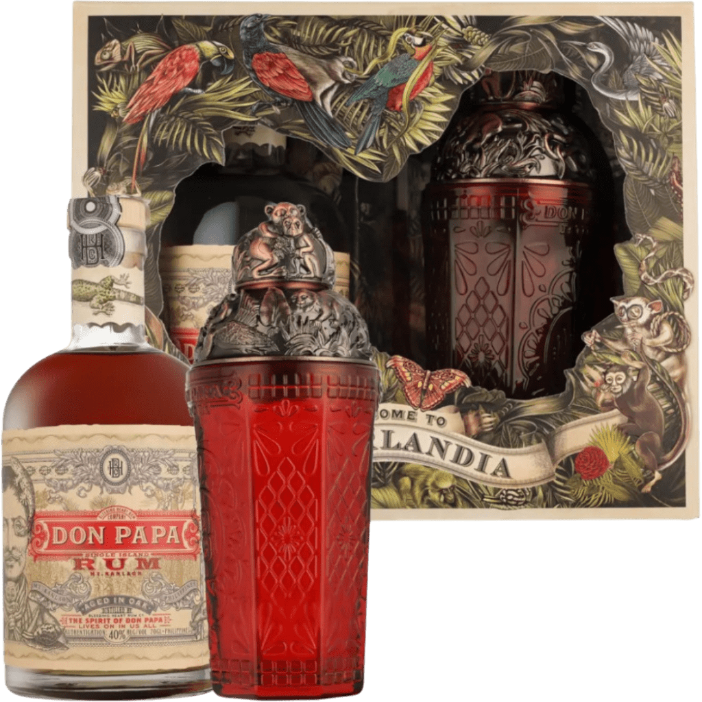 Rum Don Papa 7 Anni + Shaker cl. 70 - Confezione Regalo - Magnani Bruno
